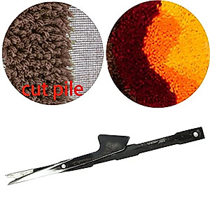 AMLESO 1pc Cut/Loop Pin Needle Scissors for Electric Hand Rug Tufting Gun Carpet Weaving Machine Tools Accessories, Cut Pile