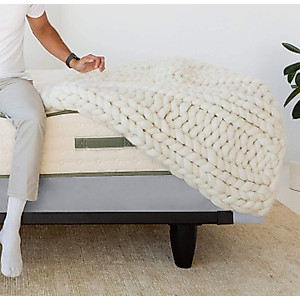 Box Spring Cover Queen Size, Elastic Fabric Wrap Around 4 Sides Bed Skirt, Ultra Soft & Wrinkle Free, Sleek Alternative Replacing Bedskirts for Hotel/Home, Fits Box Springs up to 10", Silver