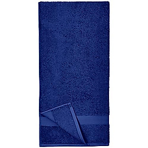 Amazon Basics Fade-Resistant Cotton Bath Sheet - 2-Pack, Navy Blue