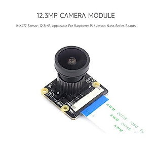 Waveshare IMX477-160 12.3MP Camera 160° FOV 4056 × 3040 Resolution Compatible with Jetson Nano/Compute Module