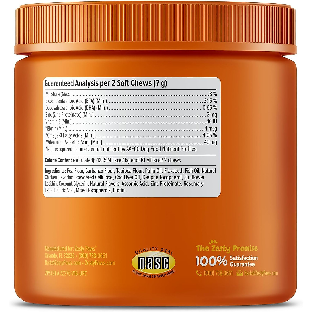 Omega 3 Alaskan Fish Oil Chew Treats for Dogs - with AlaskOmega for EPA & DHA Fatty Acids - Hip & Joint Support + Skin & Coat Chicken Flavor (90 Soft Chews)