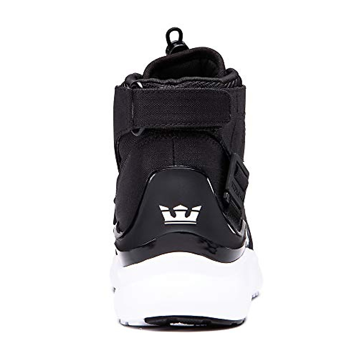 Supra Women's Factor Endure Skateboarding Shoes, Black Black Dk Grey White M 42, 12.5