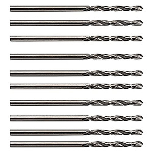 Utoolmart High Speed Steel Straight Shank Twist Drill Bits Set Power Tools Grinding Process 2.2mm Drill Diameter 10pcs