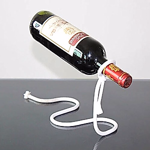 CdyBox Magic Rope Wine Bottle Holder Stand Rack Bar Gift (Rope)