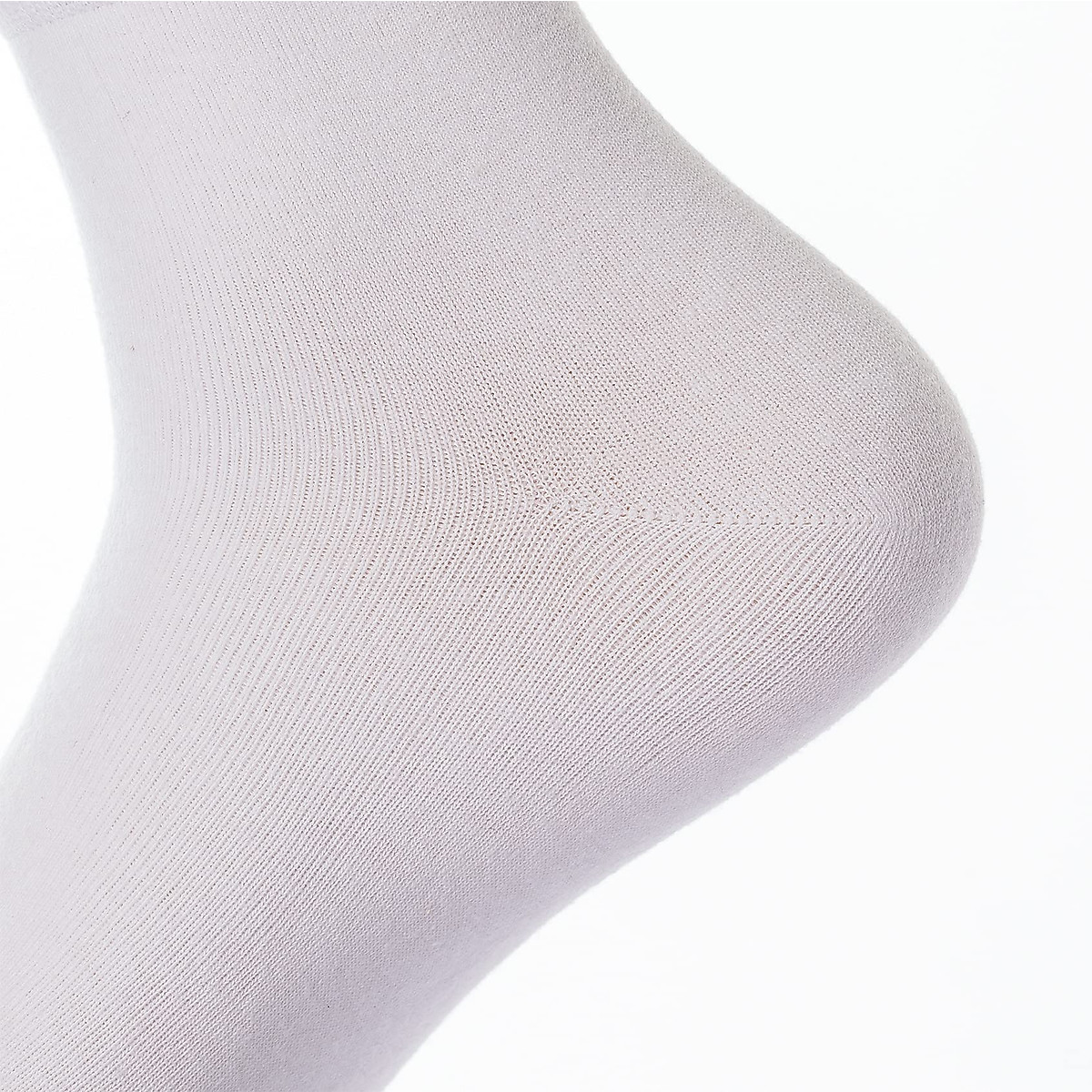 JEEDMNO Women Thin Cotton Socks, Soft Cotton Socks Women Ankle Quarter Cut Socks 5/10/25 Pairs (Shoe Size 6-11, White (5 Pairs))