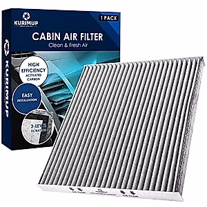 KURIMUP Premium Cabin Air Filter with Activated Carbon,Replacement for CF11819(CP819), Fit for Hyundai Sonata/Azera/Santa Fe, Kia Cadenza/Optima/Sedona, GMC Terrain, Chevrolet Equinox