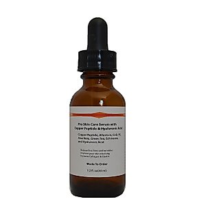 Copper Peptide (GHK-Cu) Pro Skin Care Serum with Hyaluronic Acid (1.2oz)