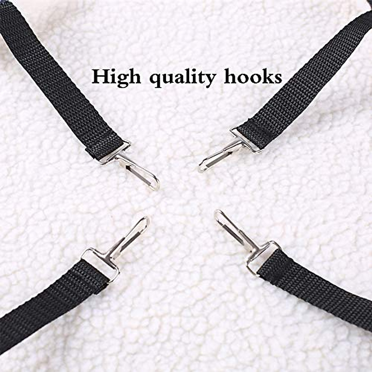 2 Pack of Small Animal Hammock, Chinchilla Cage Accessories Hammock, House Hanging Bed Cage Toys for Mice Rats, Sugar Glider, Squirrel, Chinchilla, Hamster, Guinea Pig Sleeping (Pattern Random)