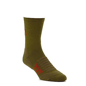 Farm to Feet Standard 2007 Unisex Harpens Ferry Light Targeted Cushion Lightweight 3/4 Crew Socks, Winter Moss, Large