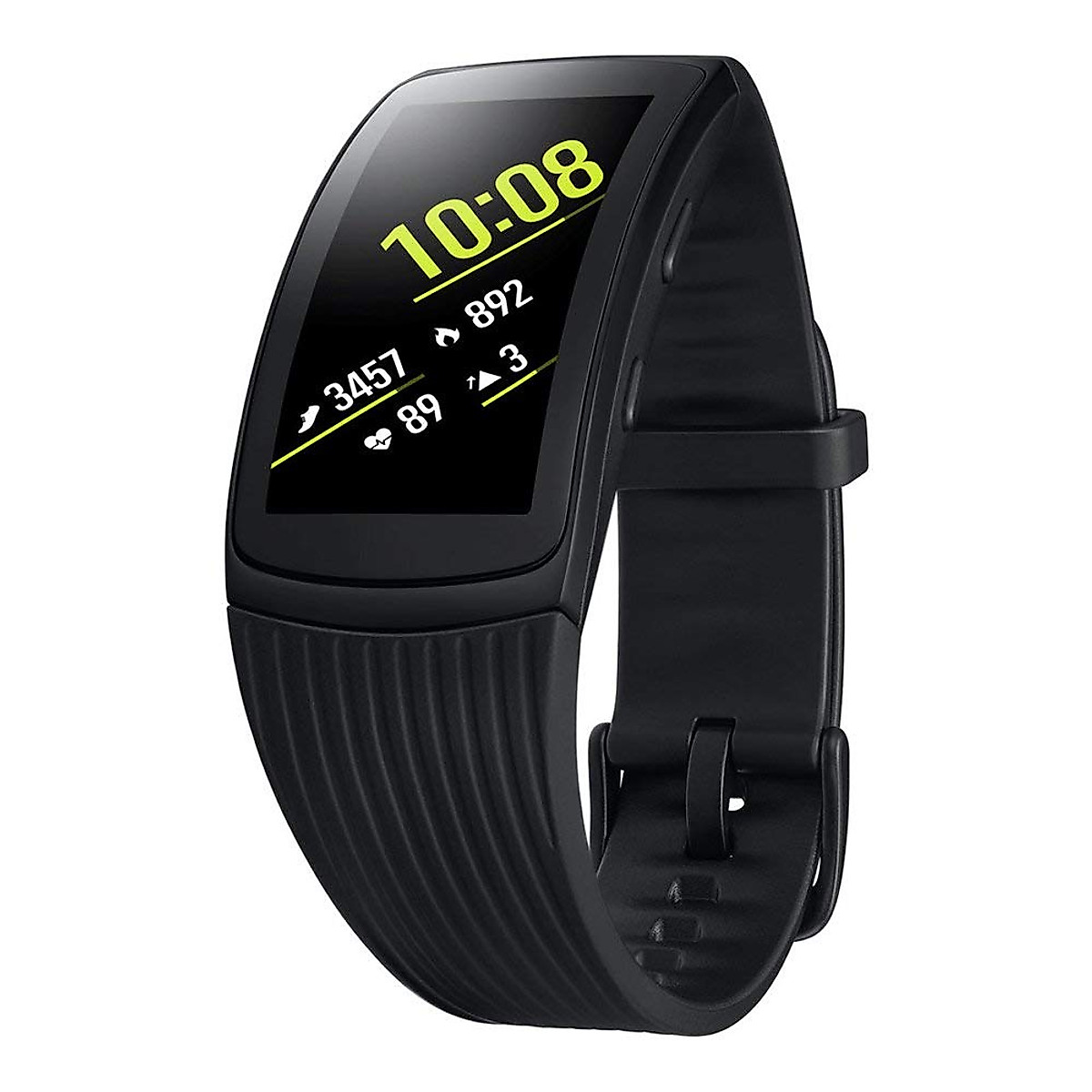 Samsung Gear Fit2 Pro (SM-R365), Black, Large, Sports Band Smart Watch (Renewed)