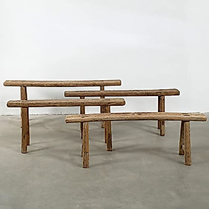 Artissance Vintage Noodle, Weathered Natural Wood Finish (Size & Color Vary) Indoor Bench