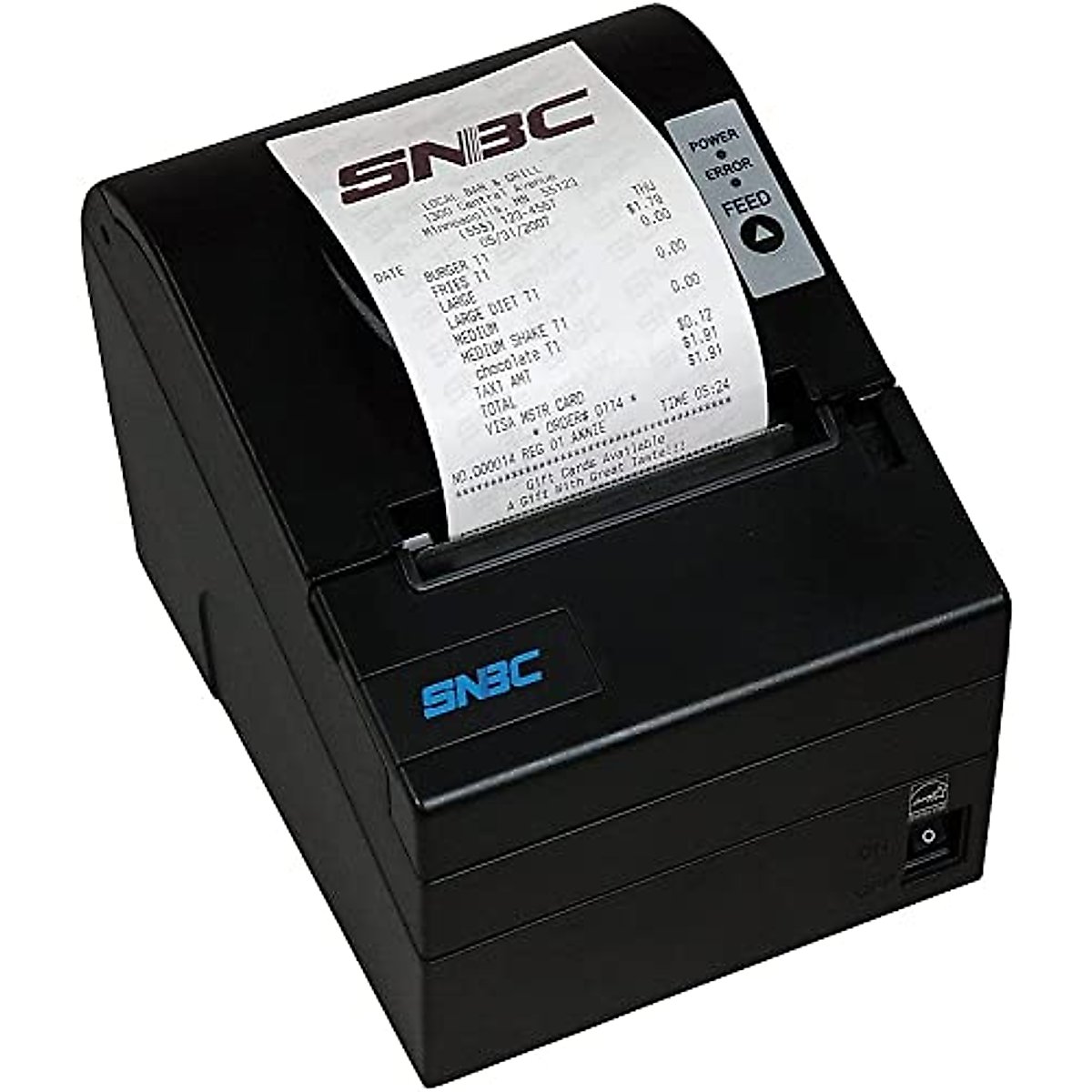 SNBC 132041-NPV Model BTP-R880NPV Thermal Receipt Printer; Blazing Fast 310mm/Second Print Speed; Adjustable Paper Near-End Sensor; Includes Standard USB, Serial and Ethernet Interfaces