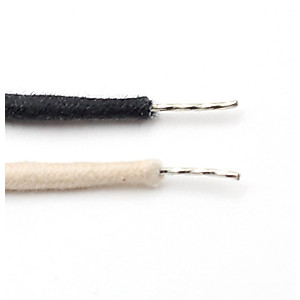 The Art Of Tone Guitar Wire, Hookup Wire, Gavitt Cloth Wire, 22awg Stranded Copper Wire, 3 feet of Each Color Black/White Pushback Wire for Electric Guitar and Other Instruments