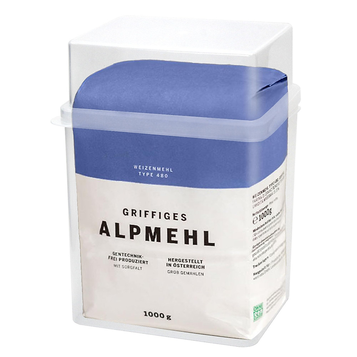 Youngever 2 Pack Plastic Sugar Keeper 5LB, Clear Flour Storage Container, Large Plastic Food Storage Containers