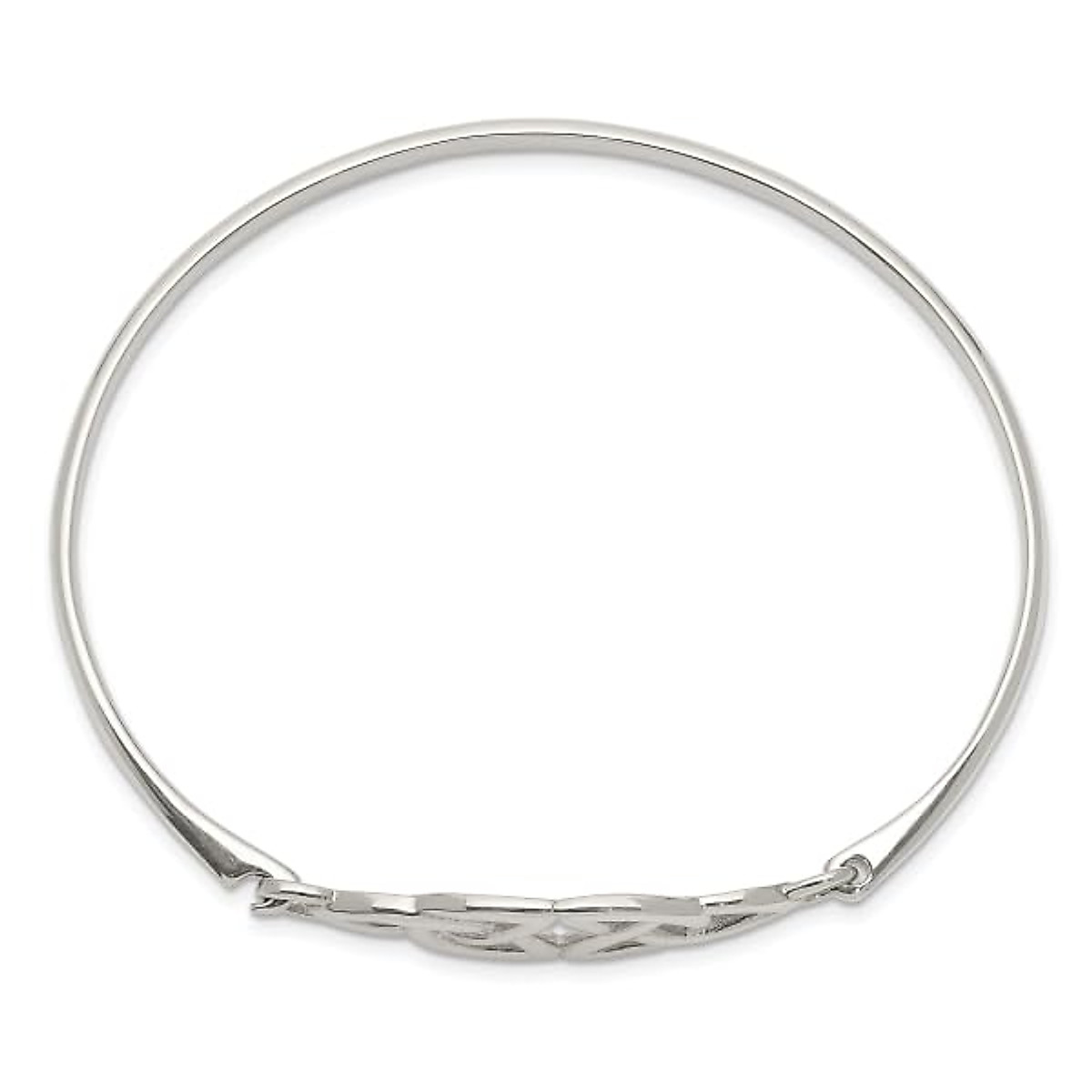 IceCarats 925 Sterling Silver Heart Claddagh Celtic Bangle Charm Bracelet Irish Jewelry