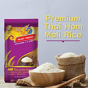 Golden Phoenix Pure Jasmine Rice (100% Thai Jasmine), 10 Pound