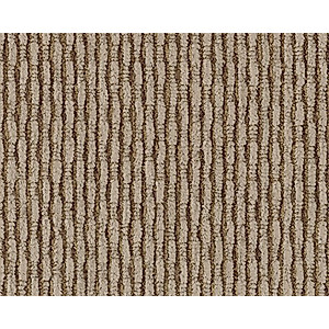 Signature Design by Ashley Lanett Traditional Faux Wood Detail Loveseat with 2 Accent Pillows, Beige