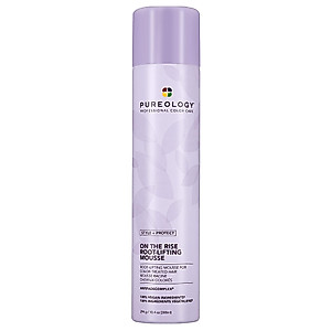 Pureology Style + Protect On The Rise Root Lifting Mousse | For Flat, Color-Treated Hair | Medium Control & Volume | Sulfate-Free | Vegan | Updated Packaging | 10.4 Oz. |
