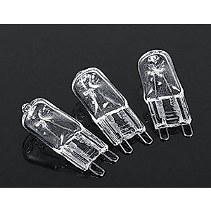 G9 60W Halogen Bulbs T4 G9 Halogen Bulbs G9 Base Bi-pin Halogen Bulb T4 JCD 120V G9 60 Watt Halogen Light Bulb,Clear,Warm White 2700K,Pack of 10