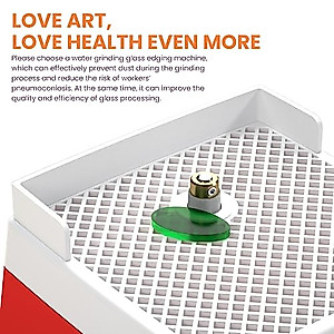 65W Stained Glass Grinder, 110V Portable Glass Grinder Glass Art Grinding Machine with Grinder Bit