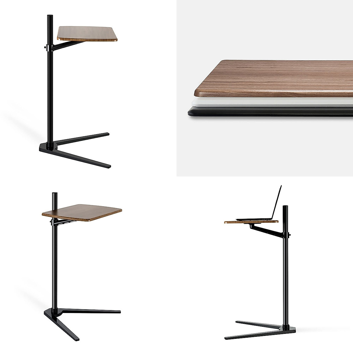 MagicHold Floor Stand for Laptop Aluminum Height Adjustable Table for Bed Sofa,Compatible with MacBook,Laptop Notebook,Tablets,iPad, Projector Camera