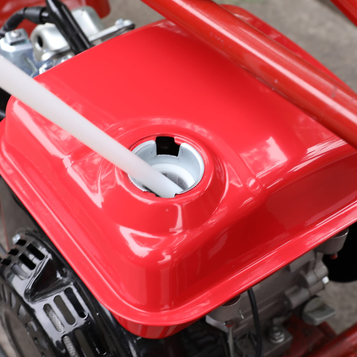 FVRITO Gas Fuel Tank for Hemi Predator 212cc 196cc 5.5hp 6.5hp Coleman CT200U CT200U-EX BT200X RB200 KT196 Massimo Baja Warrior MB200 GX160 GX200 Mini Bike Go Kart Clone Ghost Engine Parts Red