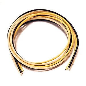 6 Feet (2-white/2-black/2-yellow) Gavitt Cloth-covered Pre-tinned 7-strand Pushback 22awg Vintage-style Guitar Wire