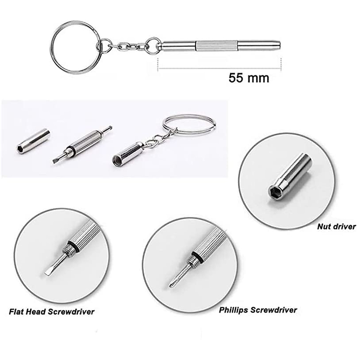 QYAJS 1 Pair TR90 Black Glasses Replacement Glasses Replacement Temple Eyeglasses Arms Legs Screws and 3-in-1 Screwdriver