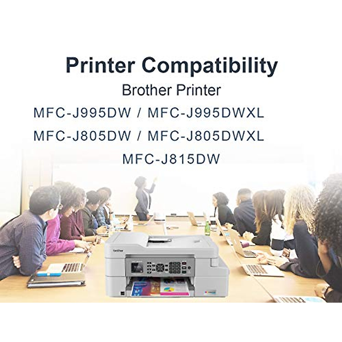 Miss Deer Upgraded LC3033 Ink Cartridges, Replacement for Brother 3033 LC3033XXL LC3033 LC3035XXL LC3035 Work for Brother MFC-J995DW MFC-J805DW MFC-J815DW (1Black, 1Cyan, 1Magenta, 1Yellow) 4 Pack