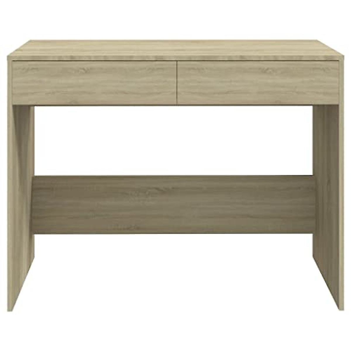vidaXL Desk Sonoma Oak 39.8"x19.7"x30.1" Engineered Wood