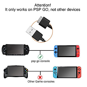 Sqrmekoko PSP Go Charger Cable, Data and Charging Cable Replacement for Sony PSP Go 2 in 1 Data Sync Transfer and Power Charger Cable Cord