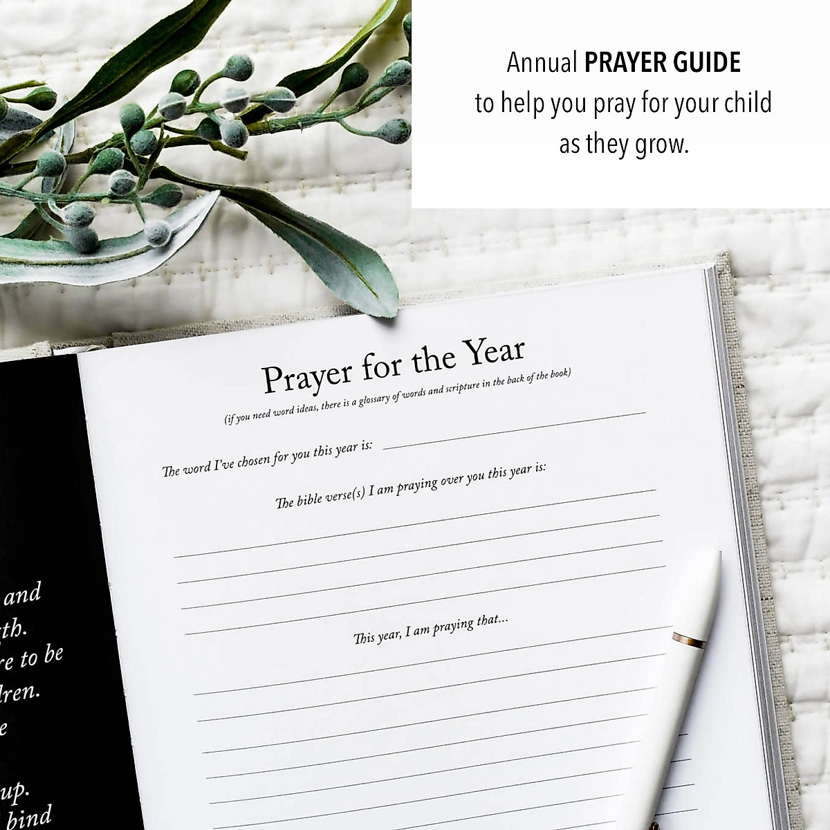 Mother Daughter Journal (Cream, 230 Pages) – Durable Dear Daughter Journal Keepsake – Linen Baby Journal Memory Book - Unique Gifts for Daughter