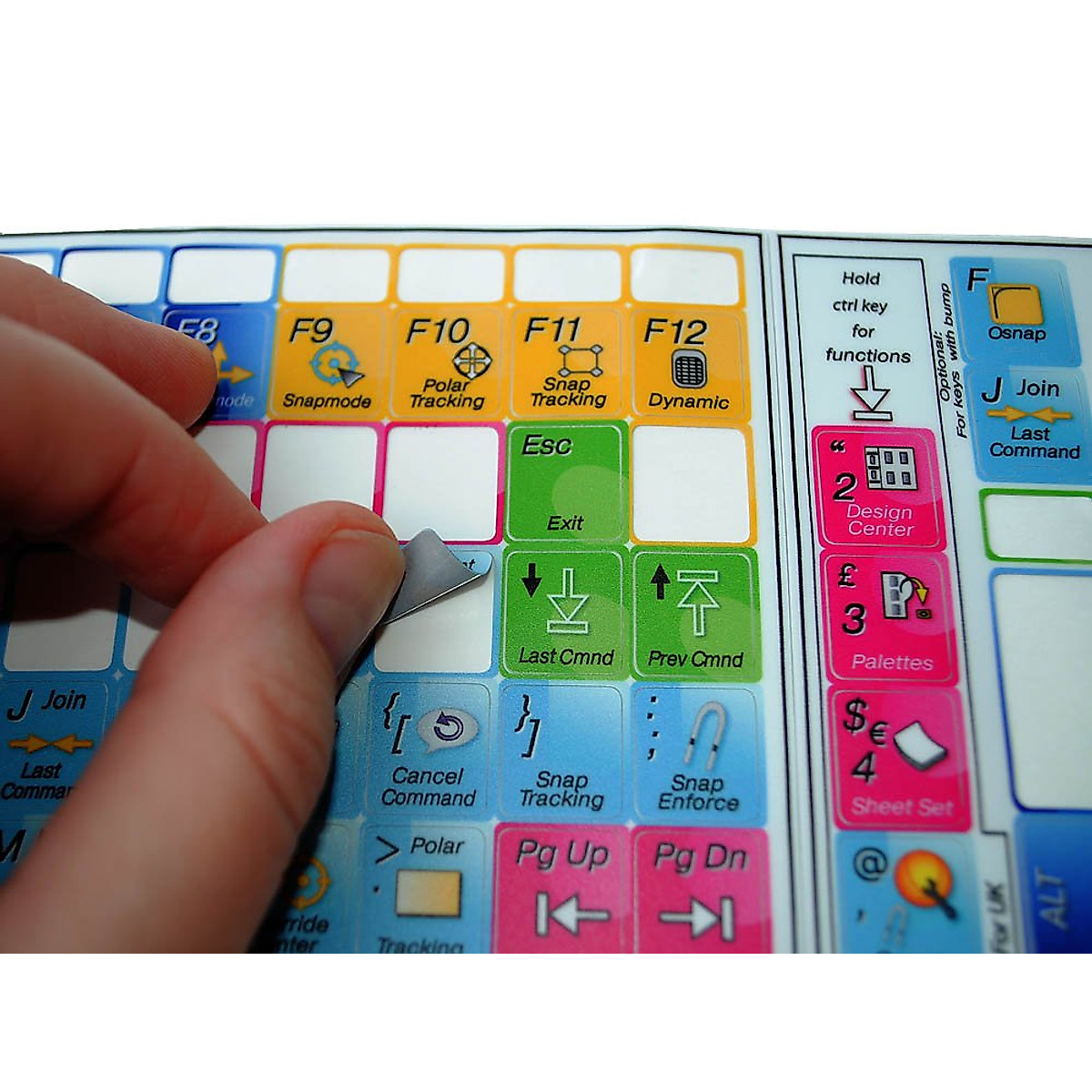 New AUTODESK AUTOCAD Labels Decals for Keyboard Laminated Stickers