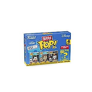 Funko Bitty Pop! Disney Mini Collectible Toys 4-Pack - Goofy, Chip, Minnie Mouse & Mystery Chase Figure (Styles May Vary)