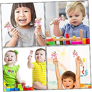 NOLITOY 10pcs Wooden Hammer Ornaments Wooden Mini Cajas Para Fresas Con Chocolate Seafood Cracking Hammers Gavel Wooden Little Hammer Mini Wooden Little Hammer Tool