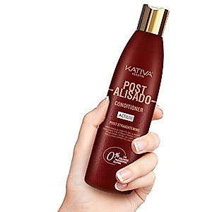 KATIVA Keratin Post Straightening Conditioner (8.45 Fl Oz), Helps Prolong Results After Straightening Treatment for Manageable, Shiny & Smooth Hair, Salt Free, Sulfate Free, Gluten Free, Paraben Free