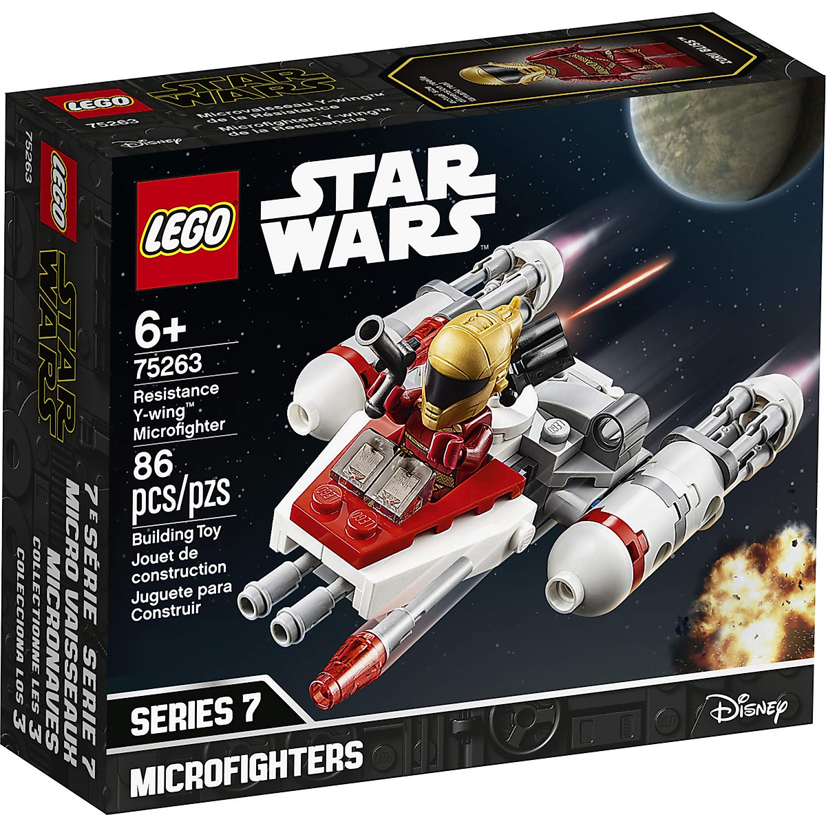 LEGO Star Wars Resistance Y-Wing Microfighter 75263 Cool Toy Building Kit for Kids, New 2020 (86 Pieces)