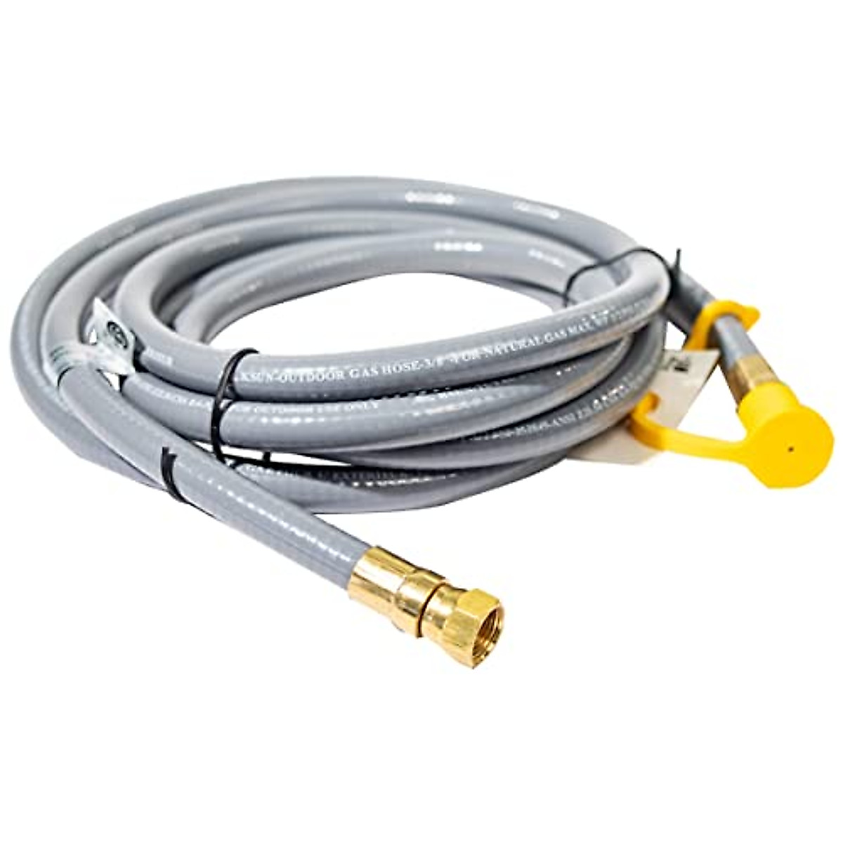 Blackstone 5019 Propane to Natural Gas Conversion Kit 10 ft. x 3/8" Hose, 7mm Wrench, 2 Orifices, Quick Connect Adapter Perfect for BBQ, Grill, Pizza Oven, Patio Heater(Fits Select Models), Gray