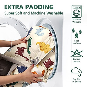 5-in-1 Thick & Plush Baby Play Gym with Tummy Time Pillow,Convertible Stage-Based Developmental Activity Gym & Play Mat from Baby to Toddler, Ball Pit, Pet Cushion,Baby Shower