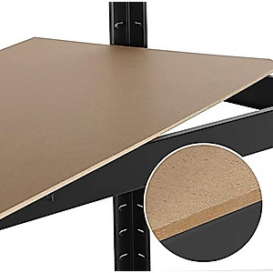 Autofather Storage Shelves Garage Shelving Unit, 5 Tier Heavy Duty Metal Shelves, Large Capacity Commercial Storage Rack Utility Shelf for Pantry Closet Office Laundry (39" L x 20" W x 77" H)