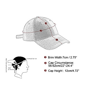 Quanhaigou Low Profile Baseball Cap for Men Women - Cotton Dad Hat-Classic Adjustable Unconstructed Plain Hat (Khaki)