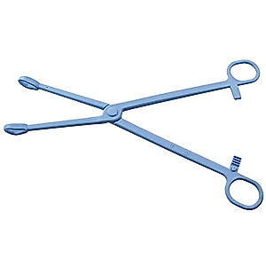 LQ Industrial Reptile Feeding Clip 24.5cm/9.64inch Blue Plastic Tong Tweezer Forcep for Tortoise Lizard Frog Spider Tarantulas