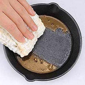 MOZUVE 6 Inch Cast Iron Skillet, Frying Pan with Drip-Spouts, Pre-seasoned Oven Safe Cookware, Camping Indoor and Outdoor Cooking, Grill Safe, Restaurant Chef Quality