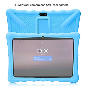 Kids Tablet, 10.1 Inch Android 10 Tablet PC, 2GB RAM 32GB ROM, IPS Touchscreen, Quad Core CPU, Dual Camera, Bluetooth, WiFi, Parental Control, Toddler Tablet with Shockproof Case (Blue)