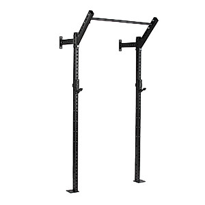 Titan Fitness T-3 Series Space Saving Rack 91 in. Tall 18 in. Deep Wall Mount