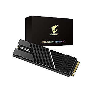 GIGABYTE AORUS Gen4 7000s SSD 1TB PCIe 4.0 NVMe M.2, Nanocarbon Coated Aluminum Heatsink, 3D TLC NAND, SSD GP-AG70S1TB
