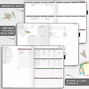 Legend Teacher Planner – Undated Lesson Plan Book for Teachers with Weekly & Monthly Calendars - Classroom Organization & School Year Planner – 8.5”x11.5” Hardcover (Mystic Gray)