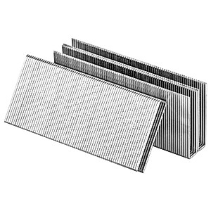 meite 16 Gauge 7/16-Inch Crown Staples, 1-3/4-Inch Length Medium Crown Staples Heavy Duty Galvanized Construction Staples for 16 Guage 7/16-Inch Crown Stapler Guns (10,000 Counts)