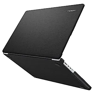 Spigen Urban Fit Designed for MacBook Pro 16 inch Hard Shell Case A2780 / A2485 with M2 Pro / M2 Max Chip / M1 Pro / M1 Max Chip (2023/2021) - Black