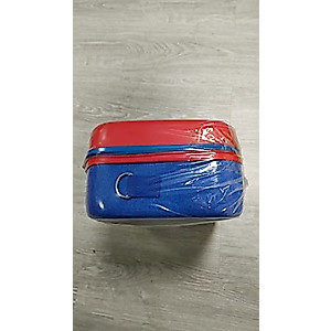 iVoler Carrying Storage Case for Nintendo Switch/Switch OLED Model,Portable Travel All Protective Hard Messenger Bag Soft Lining 18 Games for Switch Console Pro Controller & Accessories Red+Blue